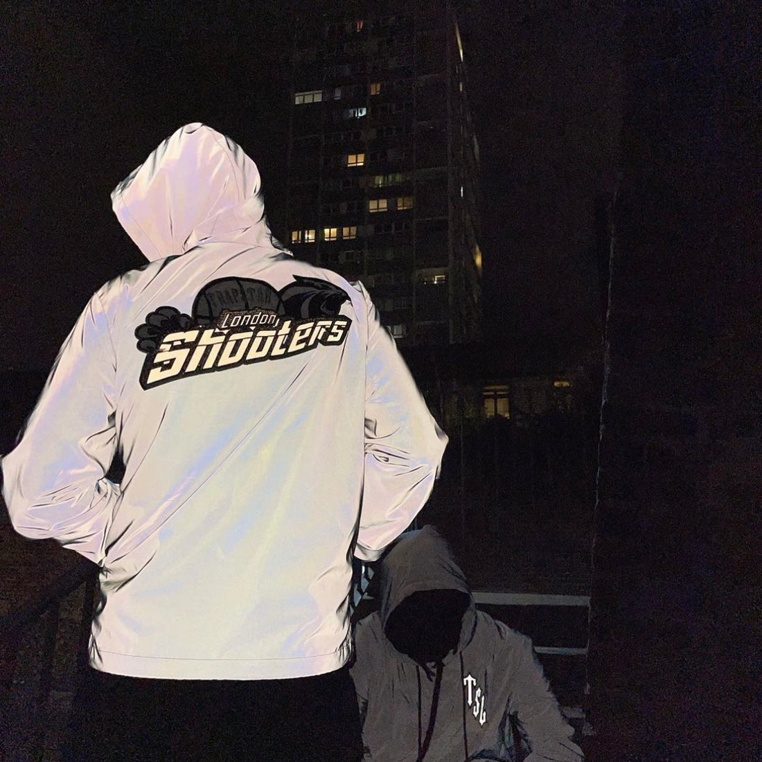 Trapstar Shooters Windbreaker - Black / Reflective