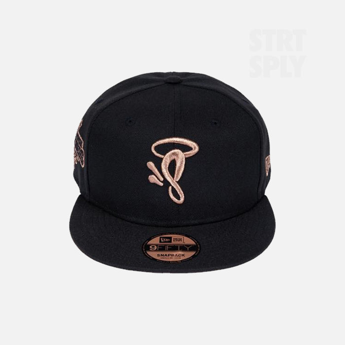 Syna World x New Era 9Fifty Snapback Cap - Black / Rose Gold