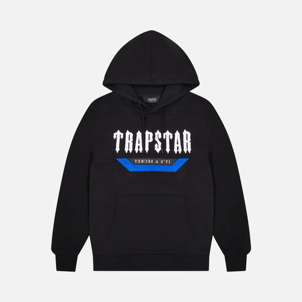 Trapstar Irongate Hooded Tracksuit - Black/Blue